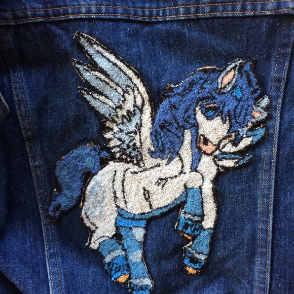 Vintage | Jackets & Coats | Rare Vintage My Little Pony Denim Cut Off ...